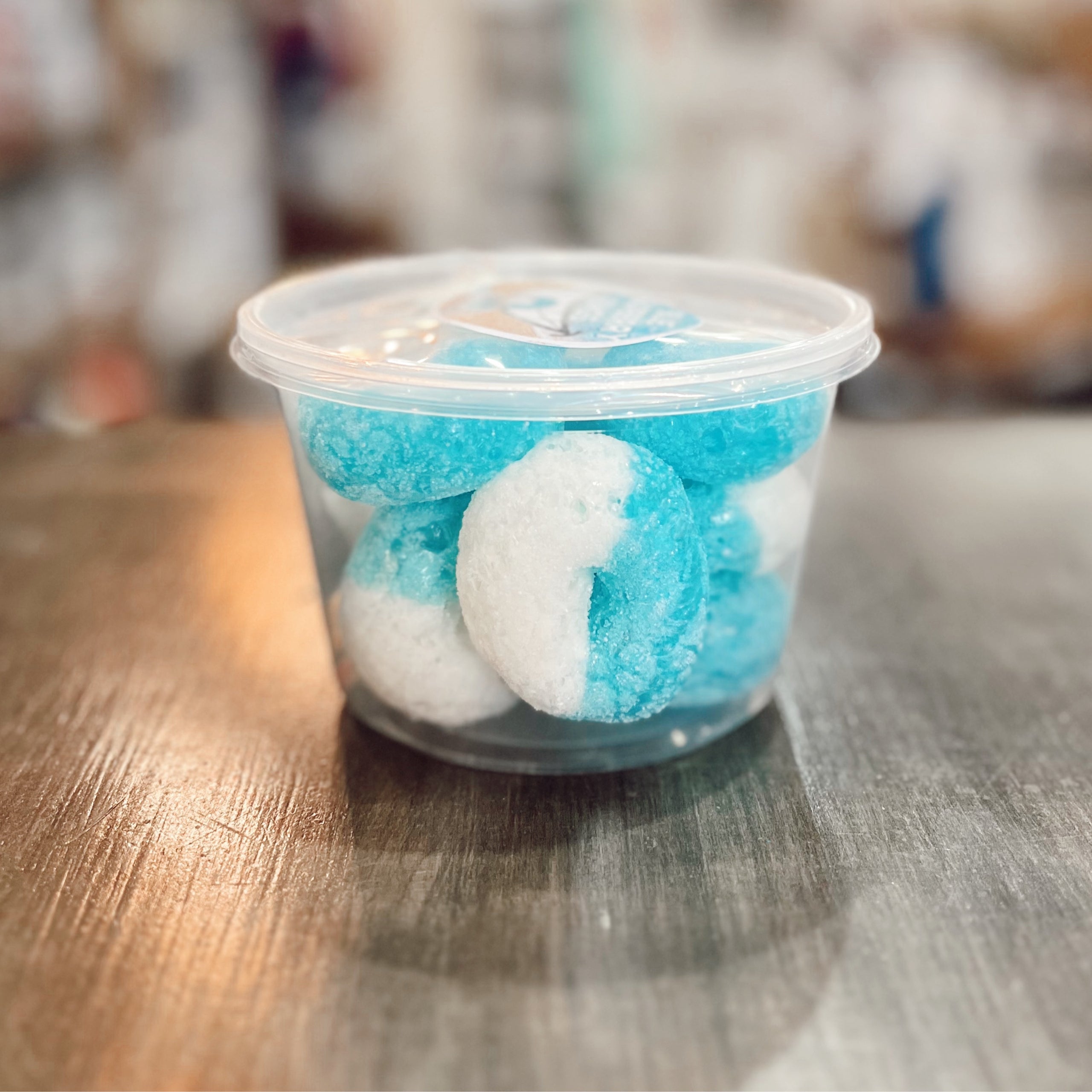 Freeze Dried Blue Raspberry Rings | Cups & Crafts