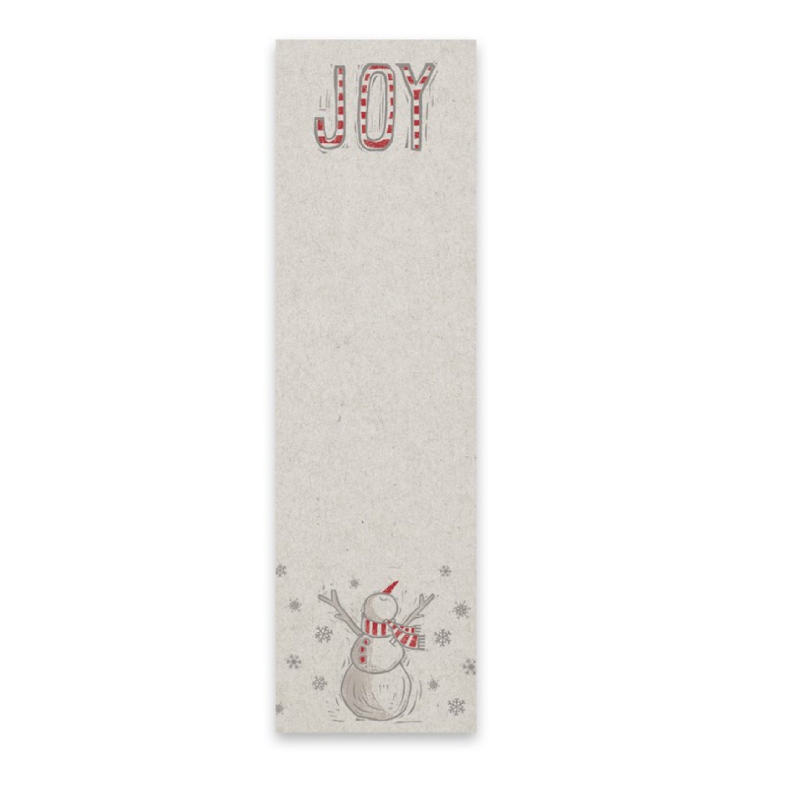 Joy Snowman Notepad | Cups & Crafts